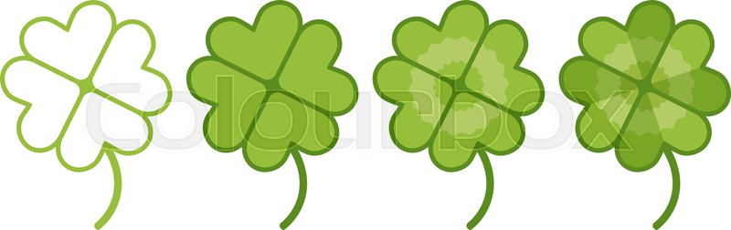 Vector illustration of a lucky clover. ... | Stock vector | Colourbox
