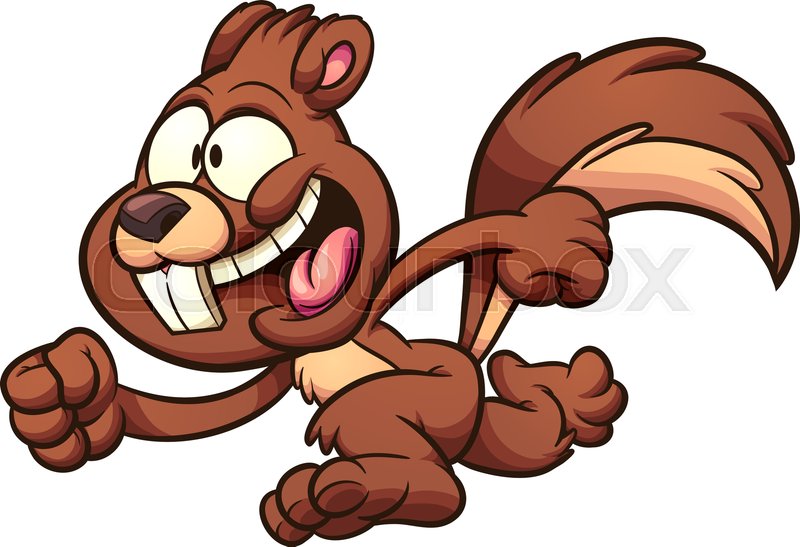 Angry Squirrel Vector