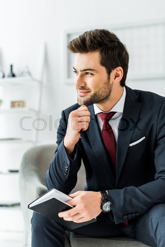 Handsome Businessman Smiling
