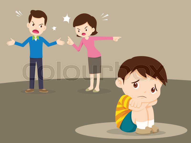 Sad Family Cartoon