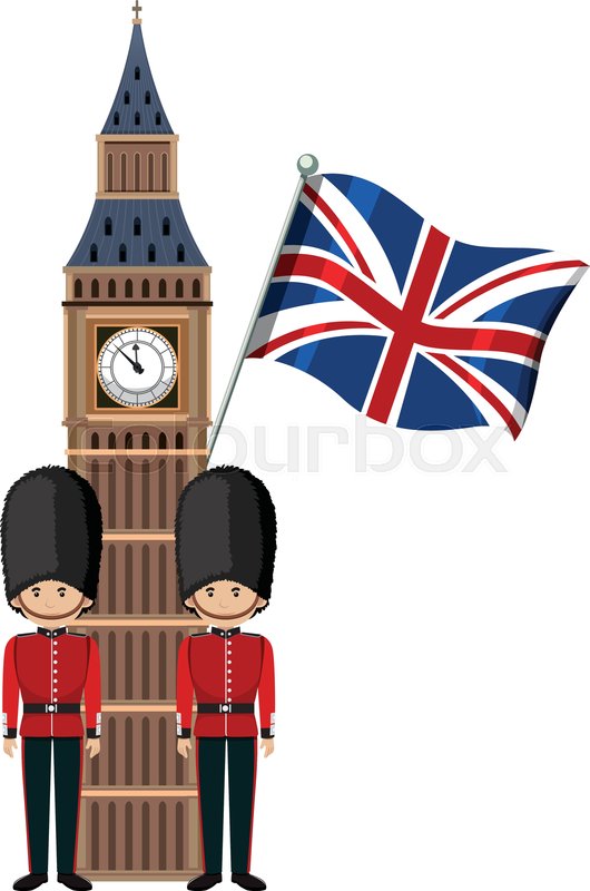 Royal British Soldier Uniform at Bib ... | Stock vector | Colourbox