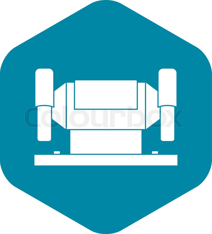 Metalworking machine icon in simple ... | Stock vector | Colourbox