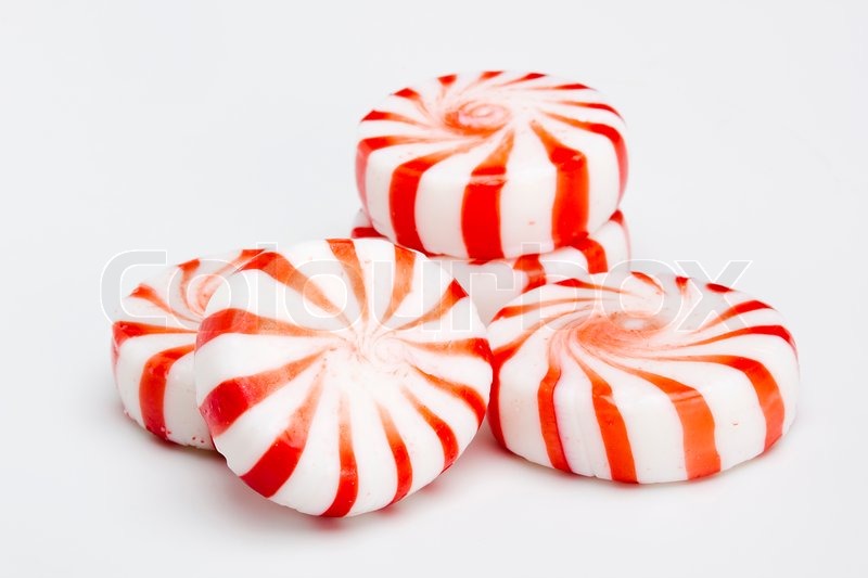Red Striped Peppermints | Stock image | Colourbox