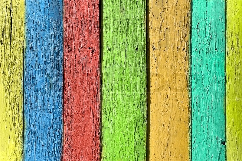 Vintage board, colored wood background | Stock image | Colourbox