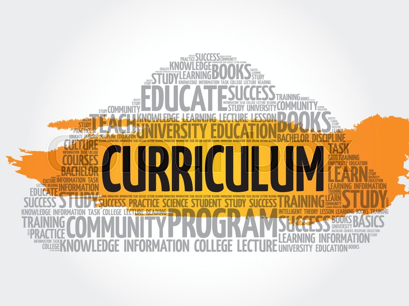 CURRICULUM word cloud collage, ... | Stock vector | Colourbox