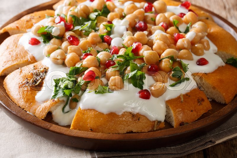 Authentic Lebanese Fatteh is made with ... | Stock image | Colourbox