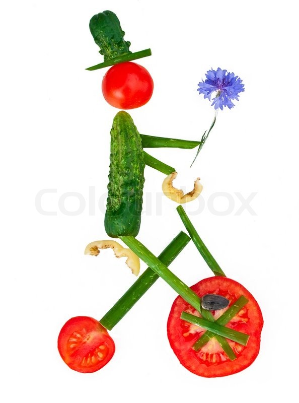 Man from vegetables | Stock image | Colourbox