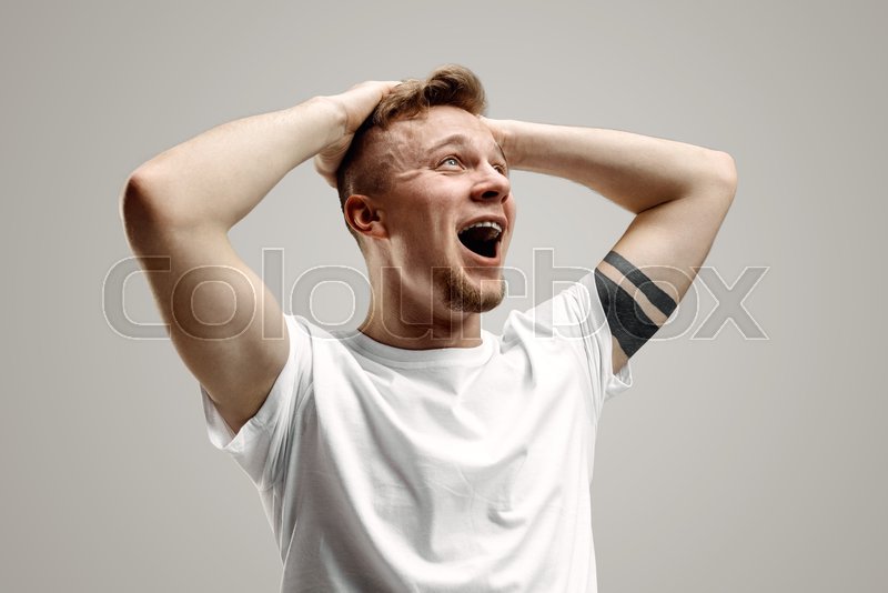 Man Screaming In Anger