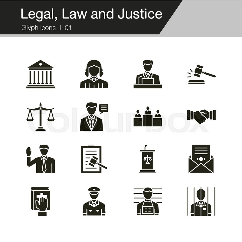 Lawyer Symbols Graphic