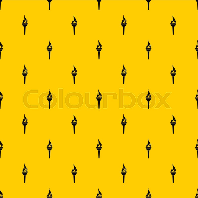 Torch pattern seamless vector repeat ... | Stock vector | Colourbox