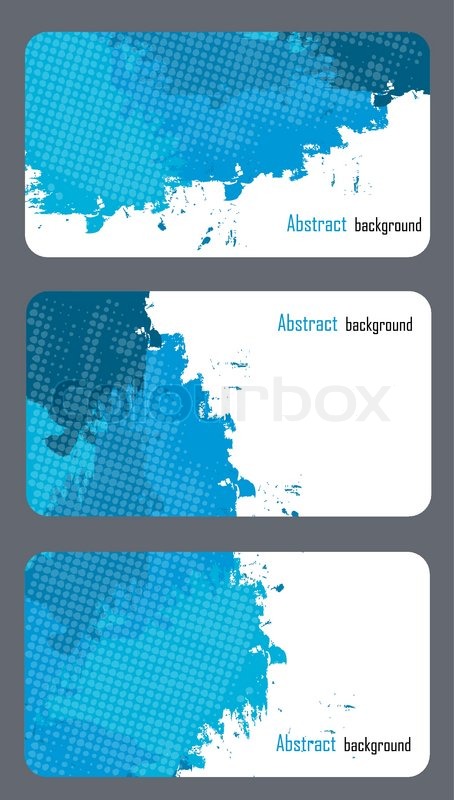 Business card templates with abstract ... | Stock vector | Colourbox