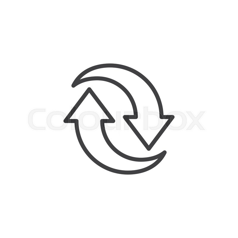 Two Circular Arrows