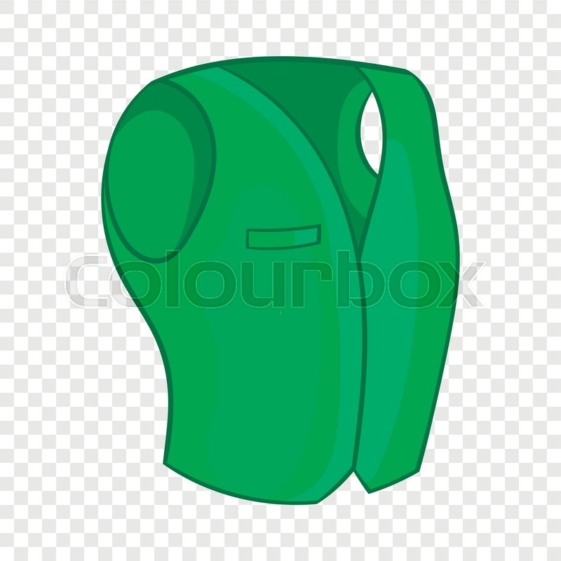 Mens classic vest icon in cartoon ... | Stock vector | Colourbox