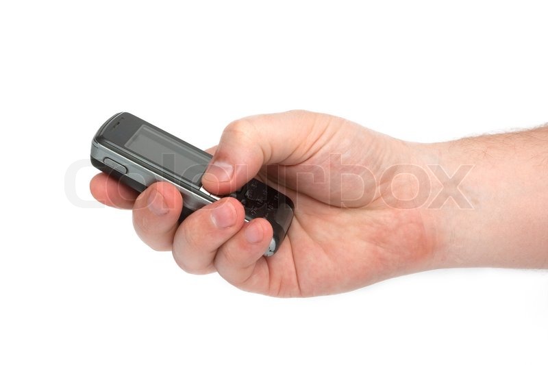 Hånd med telefon | Stock foto | Colourbox