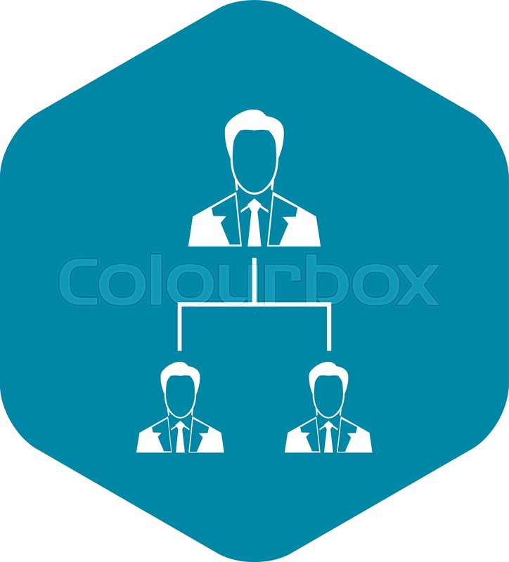 Company structure icon in simple style ... | Stock vector | Colourbox
