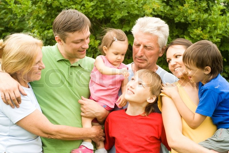 Nice family portræt | Stock foto | Colourbox