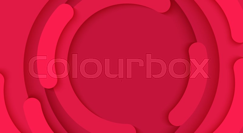 Vector abstract circle red background. ... | Stock vector | Colourbox