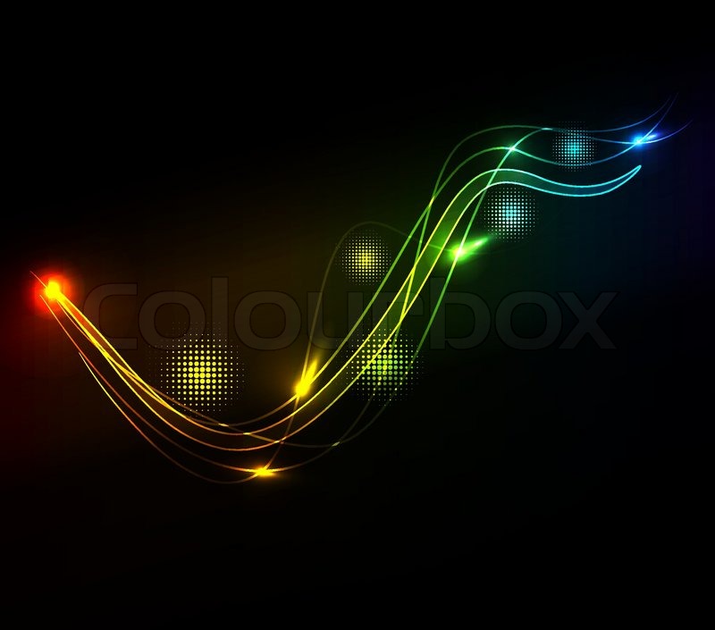 Abstract glowing background | Stock vector | Colourbox