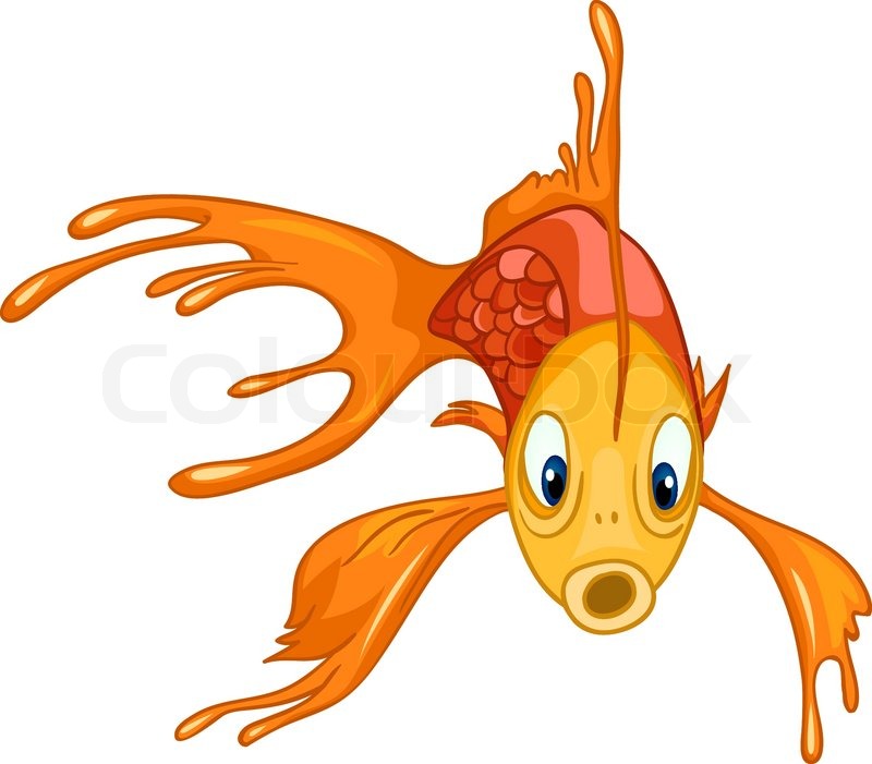 Cartoon Charakter Fisch | Stock-Vektor | Colourbox