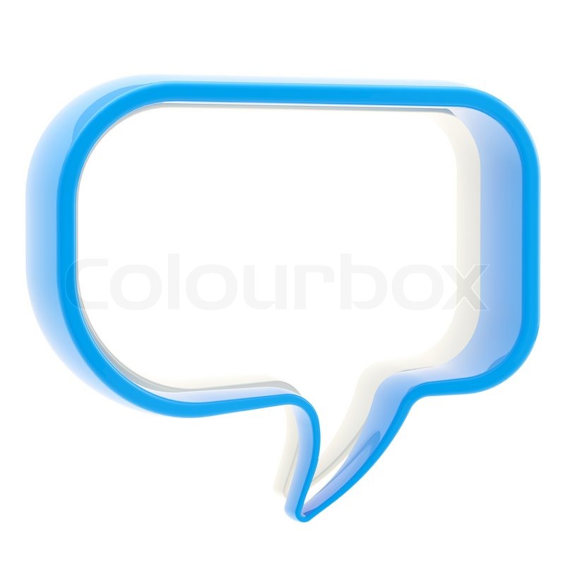 Copyspace tekst boble isoleret | Stock foto | Colourbox