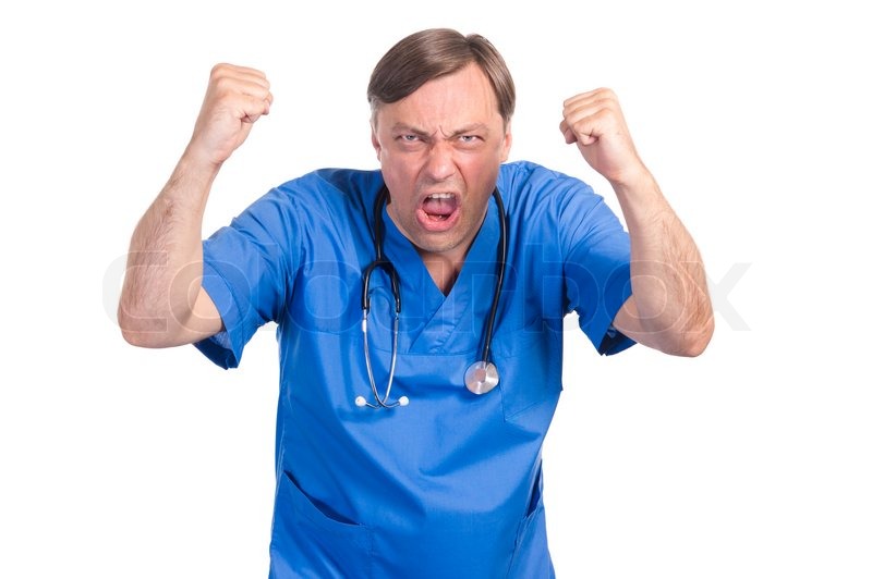 Cute doctor posing | Stock image | Colourbox