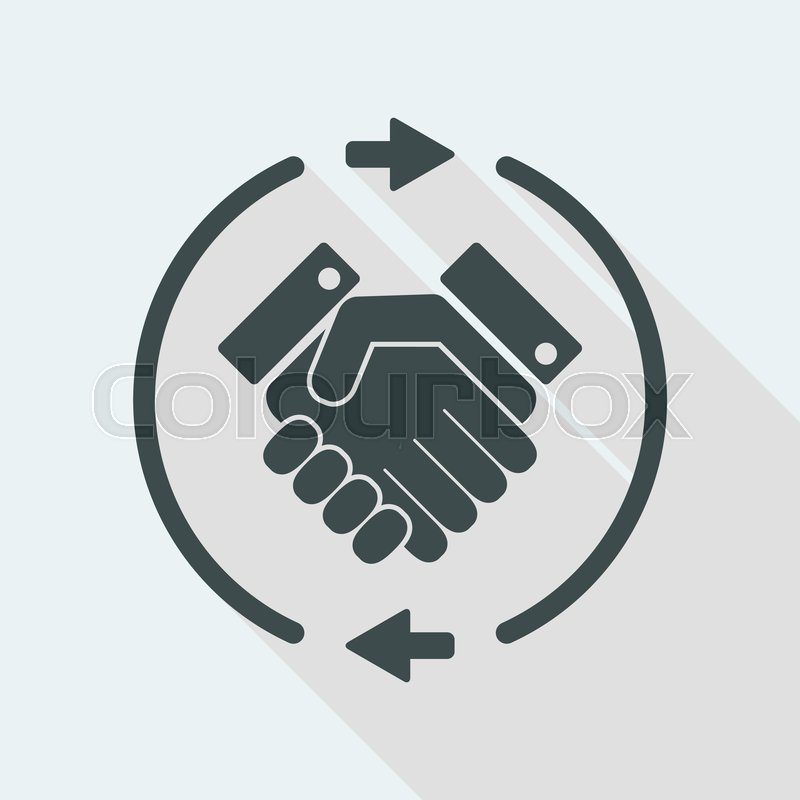 Trade agreement concept icon | Stock vector | Colourbox