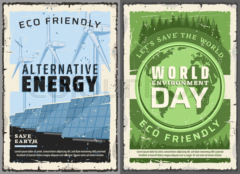 World environment day and alternative ... | Stock vector | Colourbox