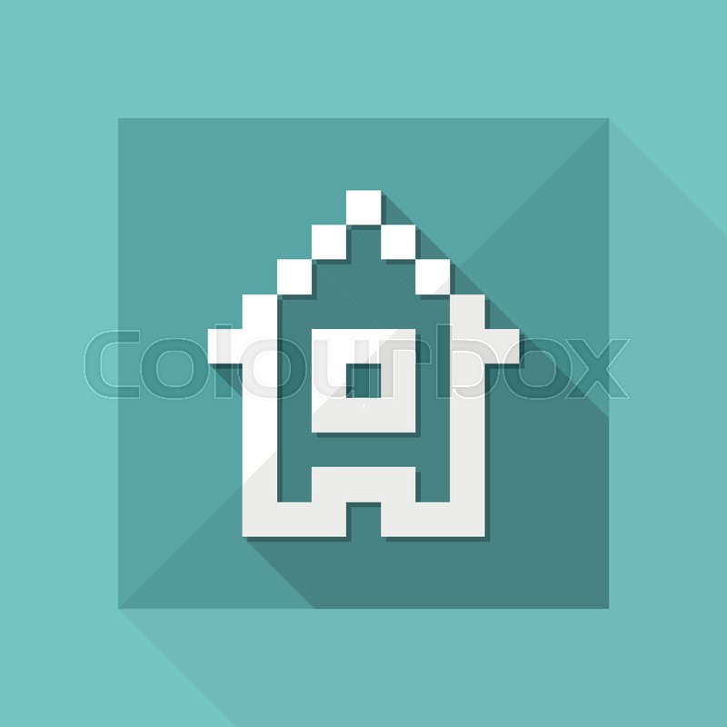 Vector illustration of pixel computer ... | Stock vector | Colourbox