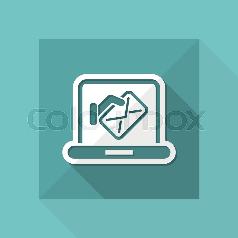 Computer mail icon | Stock vector | Colourbox