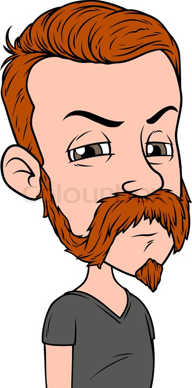 Cartoon redhead boy character with ... | Stock vector | Colourbox