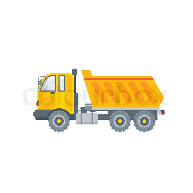 Stock vector isolated kipper truck ... | Stock vector | Colourbox