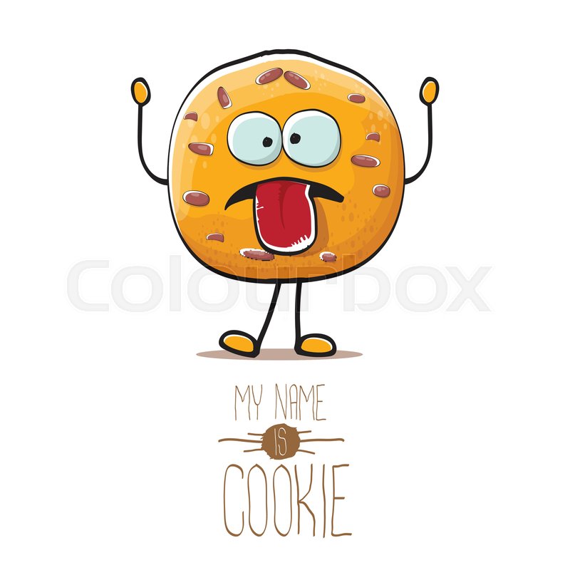 Funny Cookie Cartoon