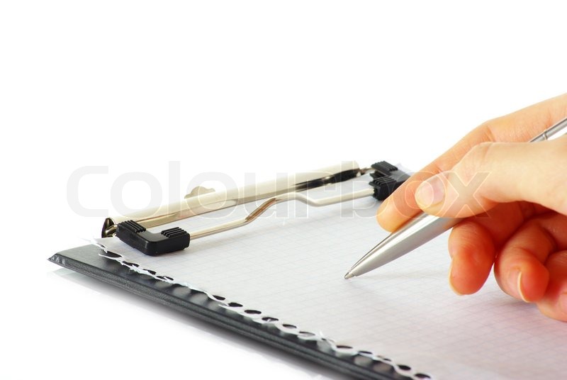 Stift in der Hand | Stock Bild | Colourbox