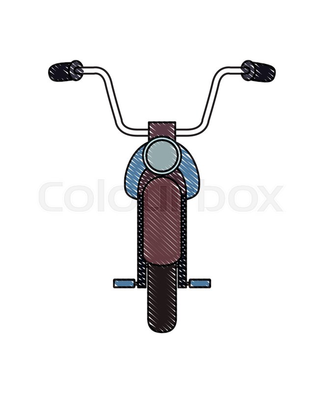 Retro motorcycle classic icon vector ... | Stock vector | Colourbox
