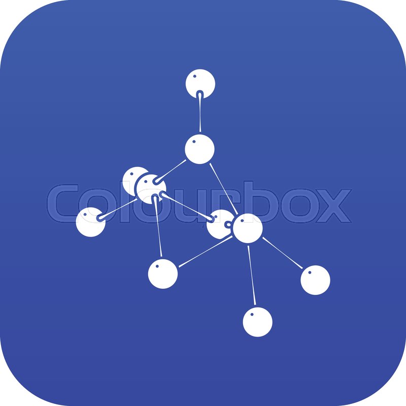 Ethyl acetate icon blue vector ... | Stock vector | Colourbox