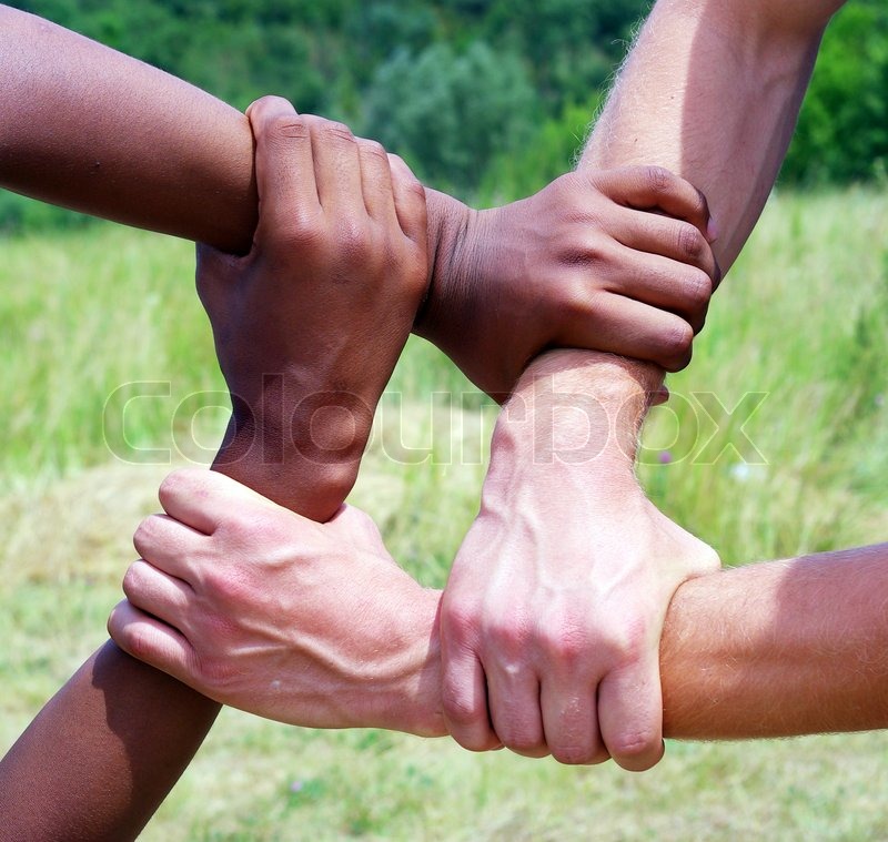 Forbundne hænder | Stock foto | Colourbox