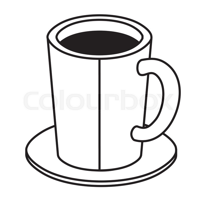 Isometric Coffee Cup Coloring Pages