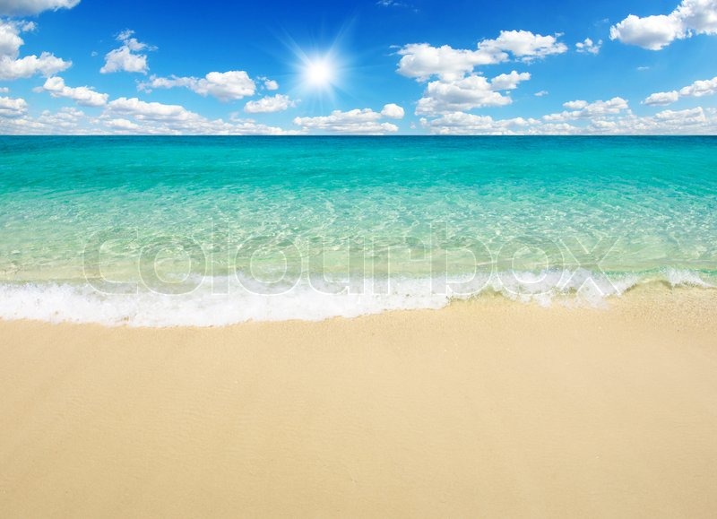 Strand og tropisk hav | Stock foto | Colourbox