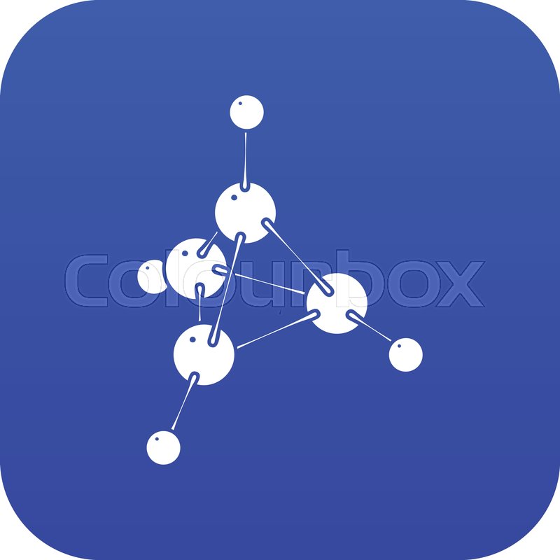 Methanol icon blue vector isolated on ... | Stock vector | Colourbox