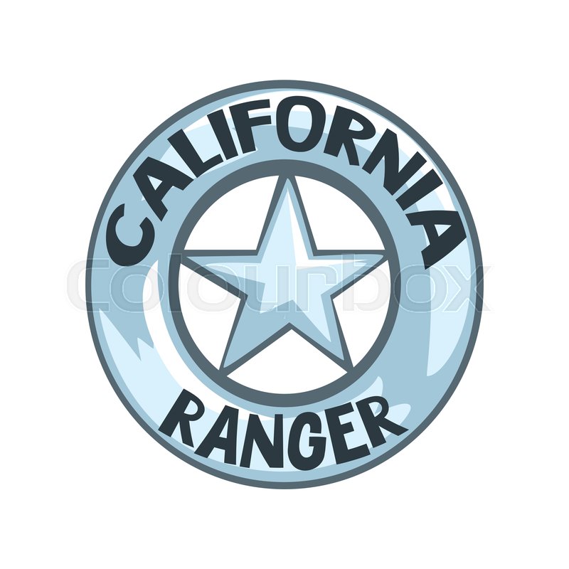 California ranger badge, American ... | Stock vector | Colourbox