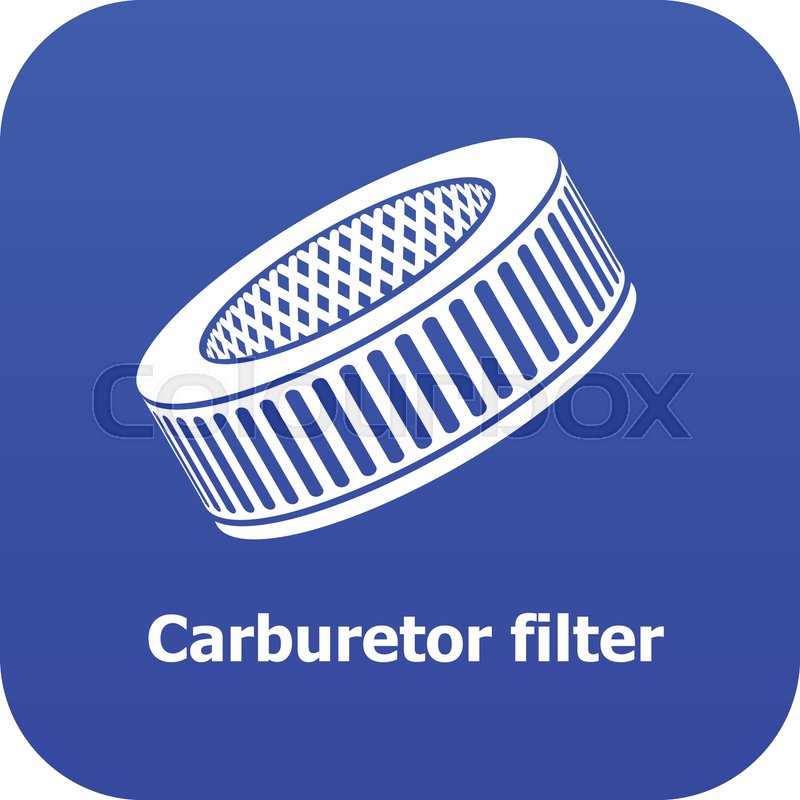 Car air filters icon blue vector ... | Stock vector | Colourbox