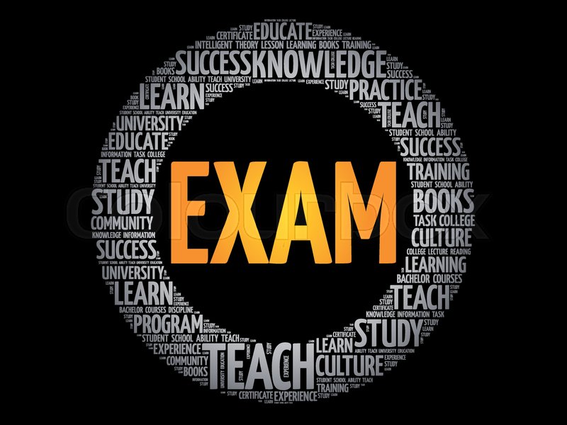 EXAM Word Cloud Collage Education Stock Vector Colourbox EXAM Word Cloud Collage Education Stock Vector Colourbox