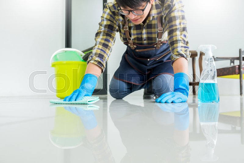Men Cleaning House