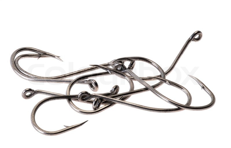 Multiple fishing hooks | Stock image | Colourbox