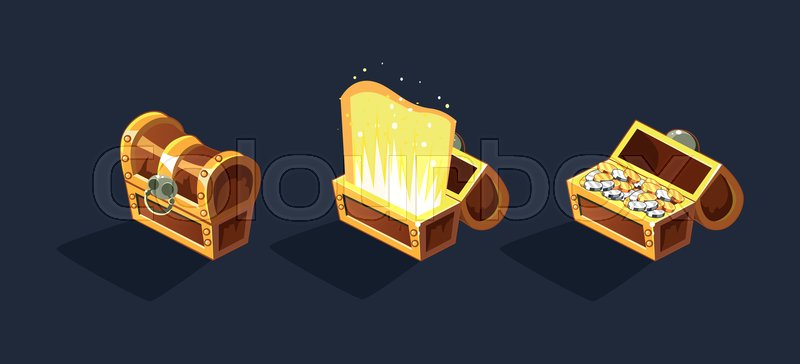 Open And Closed Treasure Chest
