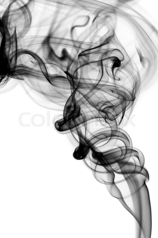 Abstract black smoke pattern over the ... | Stock image | Colourbox