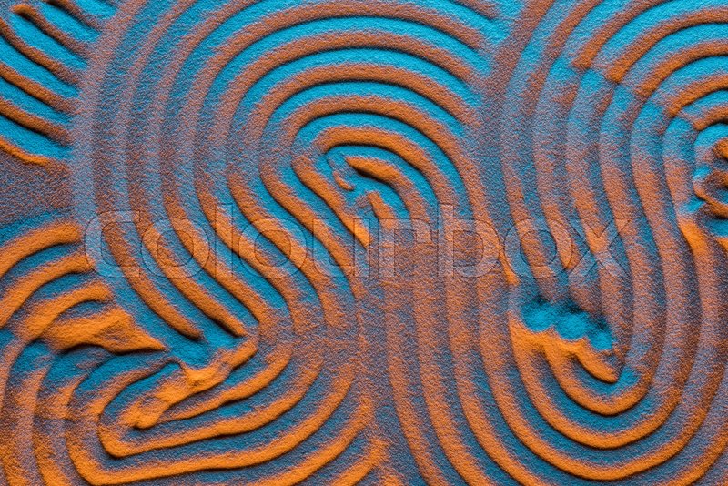 Top view of sandy background with color ... | Stock image | Colourbox