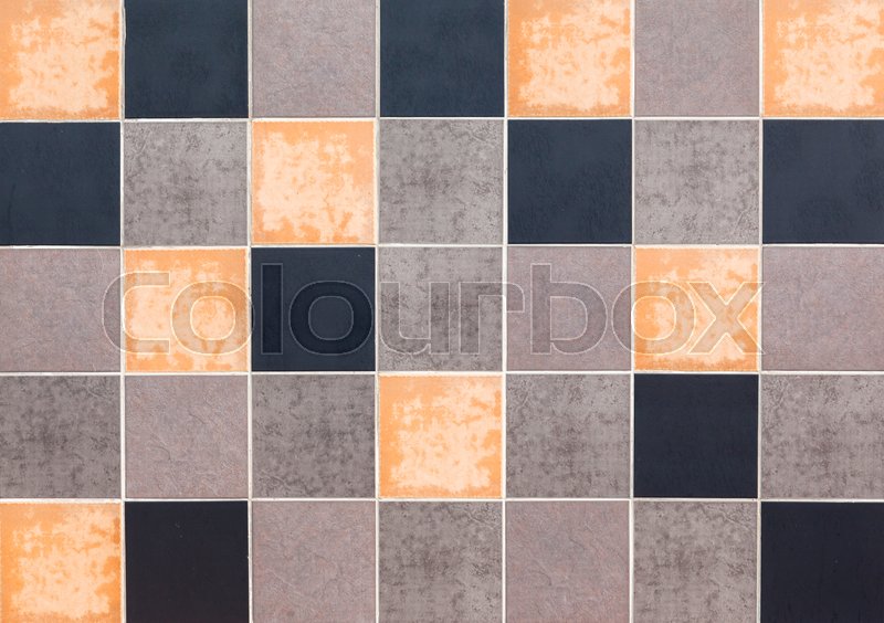 Wall tiles squares sorted colors ... | Stock image | Colourbox