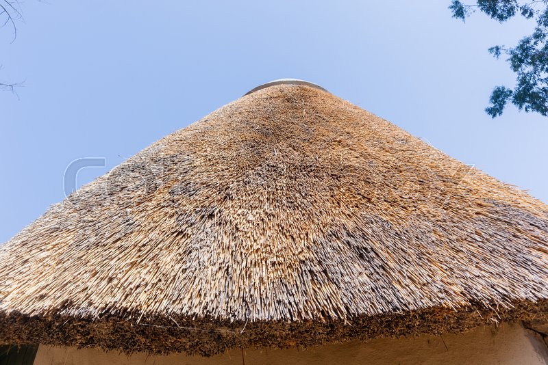 African style thatch grass roofs round ... | Stock image | Colourbox