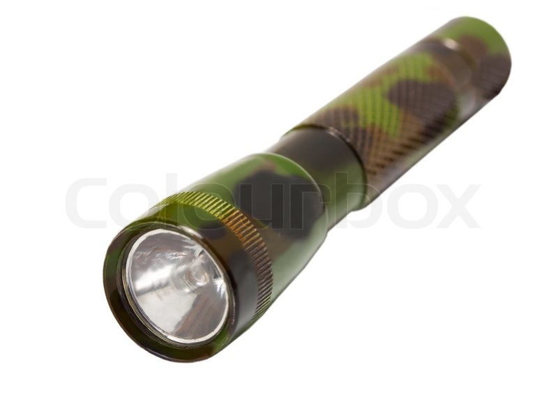 Military flashlight | Stock image | Colourbox